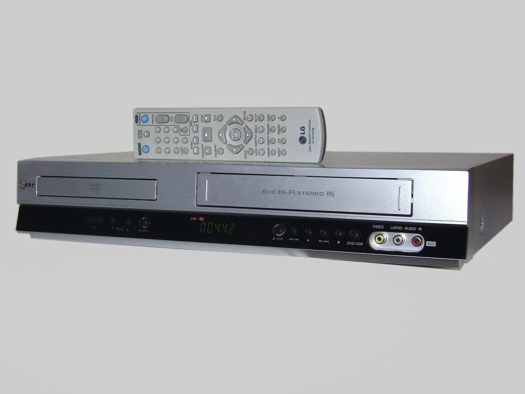 LG Combo DVD-VHS 6GŁOWIC SP/LP Mp3 JPEG DiVX PILOT - 7627695565 - oficjalne archiwum Allegro