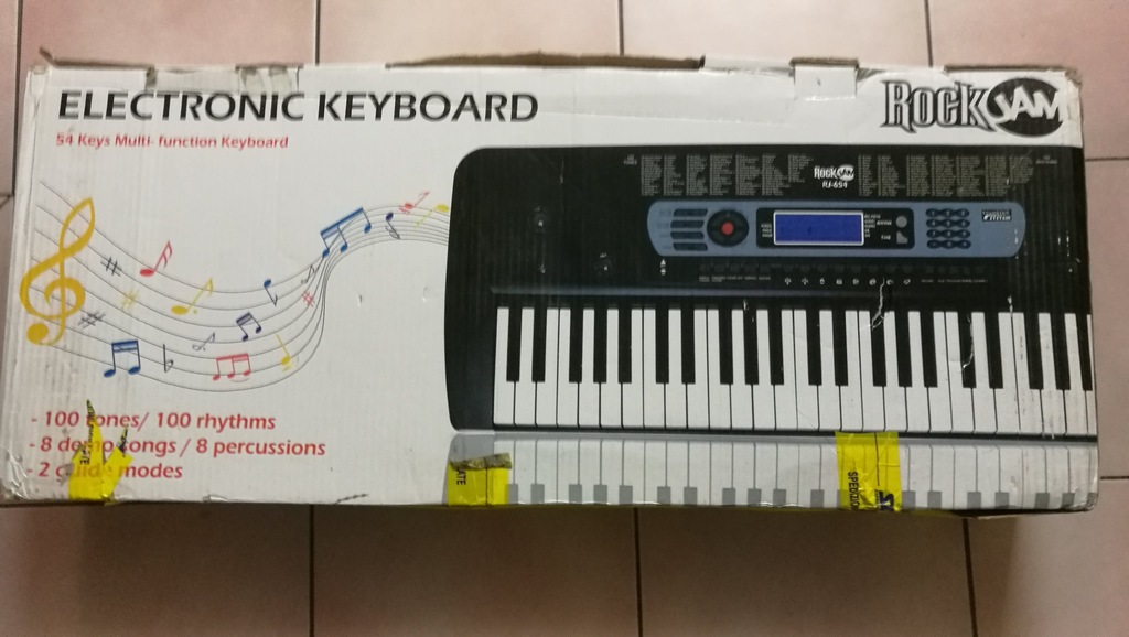 Keyboard - RockJam RJ - 654 - 7064025036 - oficjalne archiwum Allegro