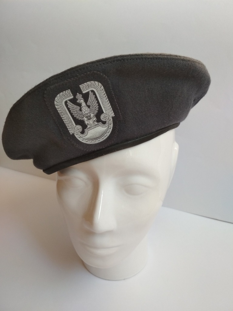 BERET WOJSKO POLSKIE WP SZARY (GROM) ORYGINAŁ !!!! - 7251537533 ...