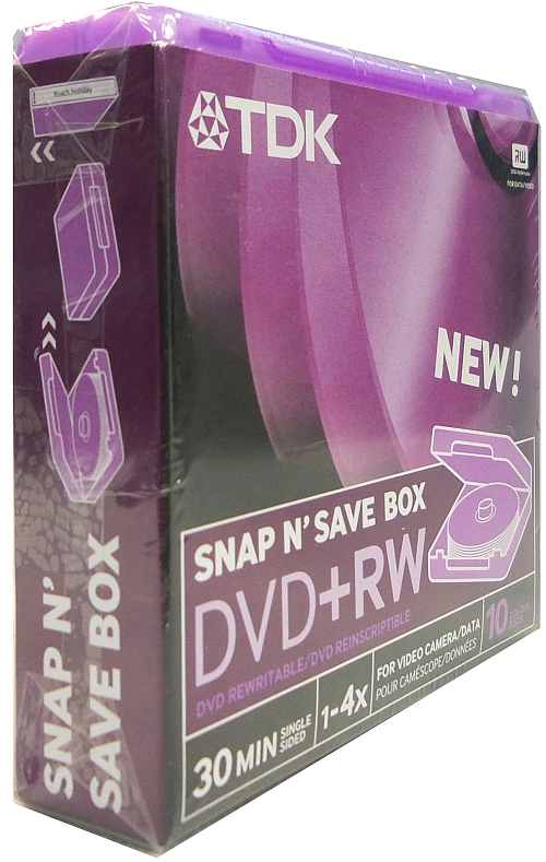 Płyty do kamer TDK Mini DVD+RW 8cm 1,4GB 10 sztuk - 7101308169 ...