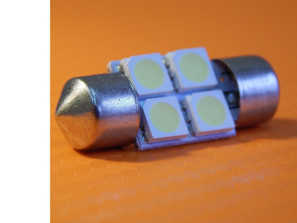 Rurka 31mm C5W C10W 4 diody LED SMD 5050 CIEPŁY - 6795507838 ... Rurka 31mm C5W C10W 4 diody LED SMD 5050 CIEPŁY - 6795507838 ...