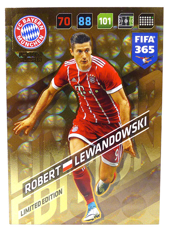 PANINI FIFA365 2018 LIMITED ROBERT LEWANDOWSKI - 6954777243 - oficjalne archiwum Allegro
