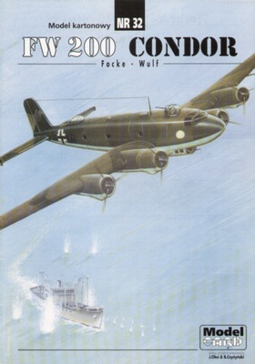 Model Card nr 32 Samolot FOCKE WULF FW-200C CONDOR - 13742656171 ...
