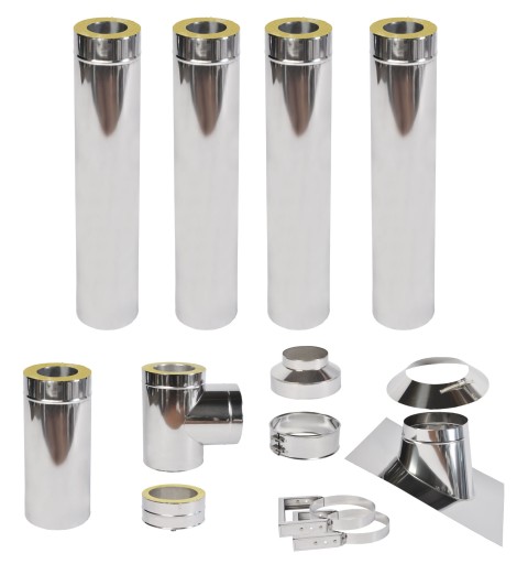 KOMIN FI 130/190 DWUŚCIENNY 5M 1mm IZOLOWANY • Cena, Opinie • Systemy kominowe 7795290516 • Allegro